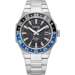 Citizen Herren Automatikuhr &raquo;Series 8 GMT&laquo; Armbanduhr,Herrenuhr,Saphirglas,bis 10bar wasserdicht,Edelstahlarmband silber
