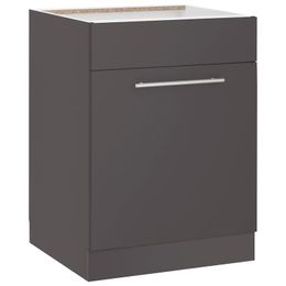 Wiho-K&uuml;chen wiho K&uuml;chen Sp&uuml;lenschrank &raquo;Flexi2&laquo; Breite 60 cm grau
