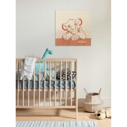Komar Leinwandbild &raquo;Disney The Lion King It ́s Simba&laquo; Disney 1 Stk. tlg. 40 x 40 cm (Breite x H&ouml;he) - Kinderzimmer, Dekoration braun Vlies
