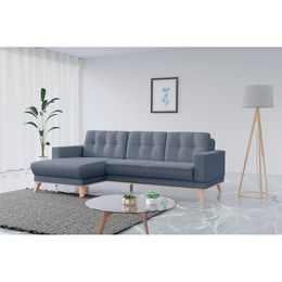 Sit & More sit&more Ecksofa &raquo;Lavida L-Form&laquo; wahlweise mit Kippfunktion und Bettkasten blau 100% PES
