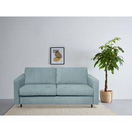 Home Affaire Schlafsofa &raquo;Virming&laquo; Dauerschlaf-Funktion mit Unterfederung und Matratze blau 100% Polyester