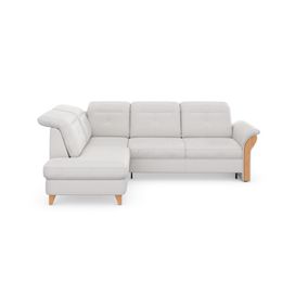 Home Affaire Ecksofa &raquo;Dangast L-Form&laquo; Kopfteilverstellung, wahlweise mit motorischer Relaxfunktion silber Luxus-Microfaser Euphora 100% Polyester, ;
