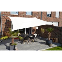 Floracord Sonnensegel BxT: 360x360 cm, cremewei&szlig; beige HDPE (High Density Polyethylen)