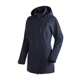 Maier Sports Damen Outdoorjacke &raquo;Perdura rec W&laquo; Damen Funktionsmantel, wasserdichter Mantel mit Kapuze, Wanderjacke blau 48
