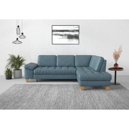 Sit & More sit&more Ecksofa &raquo;Westham L-Form&laquo; mit Ottomane, mit oder ohne Bettfunktion, Bettkasten, Verstellung bunt 100% Polyester