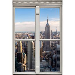 queence Wandsticker &raquo;New York&laquo; Wandsticker, Wandbild, selbstklebend, 3D, Fenster bunt