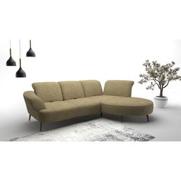 Sit & More sit&more Ecksofa &raquo;Dance, L-Form, inkl. Sitztiefenverstellung&laquo; inkl. Click&Seat, optional mit Kopfteilverstellung gr&uuml;n 100% Polyester