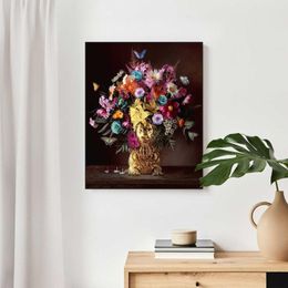 Reinders Wandbild &raquo;Blumenl&ouml;we&laquo; bunt MDF