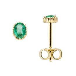 Firetti Damen Paar Ohrstecker &raquo;Schmuck Geschenk Gold 333 Ohrschmuck Farbstein Edelstein Smaragd&laquo; mit Smaragd gold
