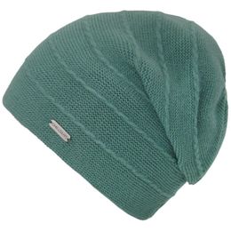 Chillouts Damen Chillouts Beanie &raquo;Artemis Hat&laquo; mit doppellagiger Verarbeitung, raffinierter Strickstruktur gr&uuml;n
