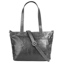 SPIKES & SPARROW Spikes & Sparrow Damen Shopper echt Leder schwarz