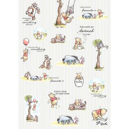 Komar Vliestapete &raquo;Digitaldruck Vlies - Winnie the Pooh Stripes - Gr&ouml;&szlig;e 200 x 280 cm&laquo; bedruckt glatt Kinderzimmer bunt Vlies