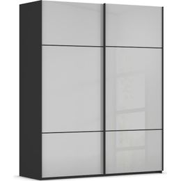 Rauch Schwebet&uuml;renschrank &raquo;Kleiderschrank Schrank Garderobe Schlafzimmerschrank SCALE-TRIO&laquo; edle dreigeteilte Front mit 2 Zierleisten Glasfront MADE 