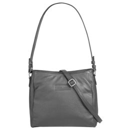Bruno Banani Damen Shopper echt Leder schwarz