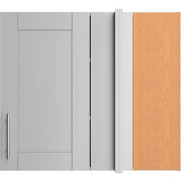 KOCHSTATION Eckh&auml;ngeschrank &raquo;KS-Ahus&laquo; Breite 80 x 45 cm grau