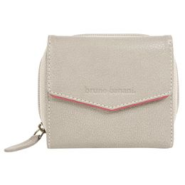 Bruno Banani Damen Geldb&ouml;rse echt Leder beige
