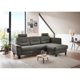 Die PlanBar Ecksofa &raquo;PP-PF23172 L-Form, Breite 244 cm&laquo; Eckgarnitur mit besonders kleinem Stellma&szlig; ca. 160 x 244 cm 100% Polyester