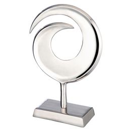 Gilde Dekofigur &raquo;Skulptur Swirl&laquo; silber Aluminium