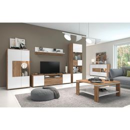 OTTO home Wandregal &raquo;Stela&laquo; weiss UV-lackierte Front, Breite: 139 cm wei&szlig;