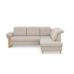 Home Affaire Ecksofa &raquo;Dangast L-Form&laquo; Kopfteilverstellung, wahlweise mit motorischer Relaxfunktion grau Luxus-Microfaser Euphora 100% Polyester, ;Easy