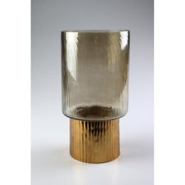 AM Design Kerzenhalter &raquo;aus Metall&laquo; BxH: 13x24 cm Eisen, Glas
