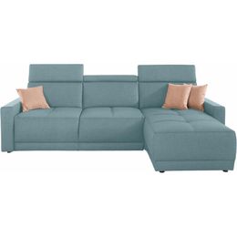 DOMO collection Ecksofa &raquo;Ava mit moderner Sitzheftung & toller Doppelnaht, komfortabel, L-Form&laquo; mit Recamiere, inkl. Federkern, wahlweise mit 