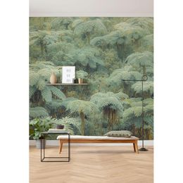 Komar Fototapete &raquo;Digitaldruck Vlies - Jungle Lands - Gr&ouml;&szlig;e 400 x 250 cm&laquo; bedruckt glatt Wohnzimmer, Schlafzimmer gr&uuml;n Vlies
