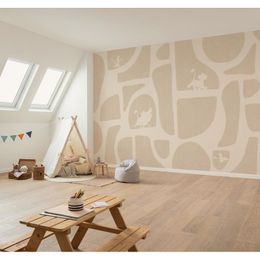 Komar Kindertapete &raquo;Disney The Lion King Animals and Shapes&laquo; bedruckt glatt beige Vlies