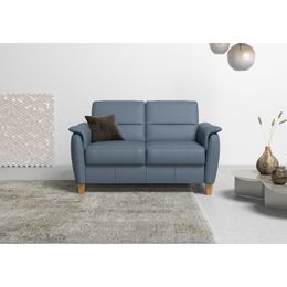 Home Affaire 2-Sitzer &raquo;Palmera, B: 149 cm&laquo; mit Federkern blau Luxus-Microfaser (100% Polyester);Struktur (100% Polyester);Luxus-Microfaser in 