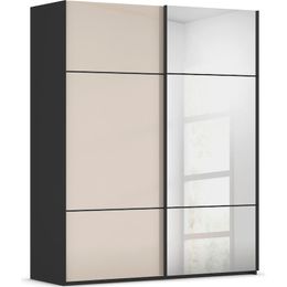 Rauch Schwebet&uuml;renschrank &raquo;Kleiderschrank Schrank Garderobe Schlafzimmerschrank SCALE-TRIO&laquo; edle dreigeteilte Front mit 2 Zierleisten Spiegel/Glas 