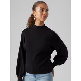 V&eacute;ro Moda Vero Moda Damen Strickpullover &raquo;VMNANCY LS FUNNELNK PULLOVER GA&laquo; schwarz XS