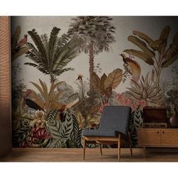 Art for the home Fototapete &raquo;Borneo&laquo; neutral glatt Design Tapeten bunt Vlies