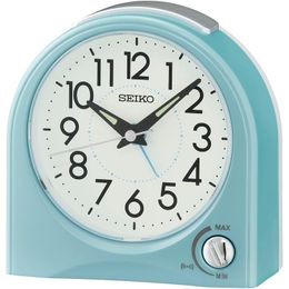 Seiko Quarzwecker Wecker, Reisewecker, Piepalarm, Schlafzimmer, Geschenkidee blau
