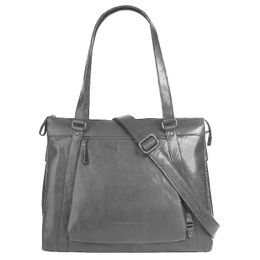 SPIKES & SPARROW Spikes & Sparrow Damen Shopper echt Leder schwarz