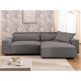 OTTO home Ecksofa &raquo;KINLEE Design-Sofa mit Recamiere rechts/links, Ma&szlig;e B/T/H 251/144/70cm&laquo; L-Form mit Wellenunterfederung, ohne Bettfunktion, modern 