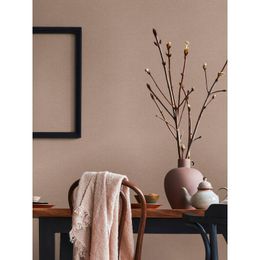 Livingwalls living walls Vliestapete &raquo;House of Turnowsky Designer Unitapete&laquo; matt leicht strukturiert Einfarbig braun Vlies