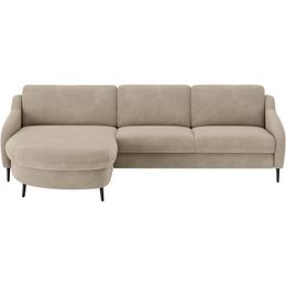 Sit & More sit&more Ecksofa &raquo;Soul L-Form&laquo; wahlweise mit Bettfunktion beige 100% Polyester