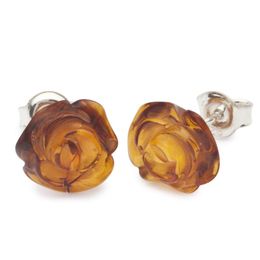 OSTSEE-SCHMUCK Damen OSTSEE-SCHMUCK Paar Ohrstecker &raquo; Ohrstecker Rose Ohrstecker Rose&laquo; wei&szlig;