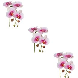 Creativ green Kunstblume &raquo;Phalaenopsis 3D-print&laquo; mit Real-Touch-Bl&uuml;ten lila Obermaterial: 85% Polyester, 15% Polyethylen