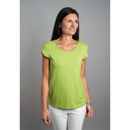 Seidel Moden Damen T-Shirt mit Kappen&auml;rmel, MADE IN GERMANY gr&uuml;n 52