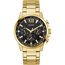 Guess Herren Multifunktionsuhr &raquo;WALKER&laquo; Quarzuhr, Armbanduhr, Herrenuhr, Datum, Wochentag, Edelstahlarmband gold