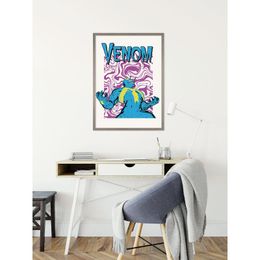 Komar Wandbild &raquo;Marvel Venom Colourful Scream&laquo; Disney Set, 1 Stk. tlg. 40 x 50 cm (Breite x H&ouml;he) - Kinderzimmer, Dekoration blau Vlies