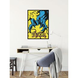 Komar Wandbild &raquo;Marvel Venom Colourful Claw&laquo; Disney Set, 1 Stk. tlg. 50 x 70 cm (Breite x H&ouml;he) - Kinderzimmer, Dekoration gelb Vlies