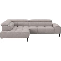 COTTA Ecksofa &raquo;Theo L-Form, B: 298 cm&laquo; mit Kopfteilverstellung, optional Sitztiefenverstellung 100% Polyester (PES)