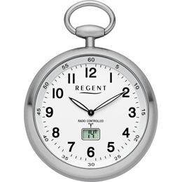 Regent Uhren Regent Herren Taschenuhr Quarzuhr, Herrenuhr, Funk, Kette silber