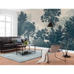 Komar Fototapete &raquo;Digitaldruck Vlies - Unfading Trees - Gr&ouml;&szlig;e 400 x 250 cm&laquo; bedruckt glatt Wohnzimmer, Schlafzimmer beige Vlies
