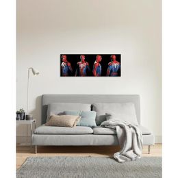 Komar Leinwandbild &raquo;Marvel Spider-Man Portrait Photos&laquo; Disney Set, 1 Stk. tlg. 90 x 30 cm (Breite x H&ouml;he) - Kinderzimmer, Dekoration schwarz Vlies