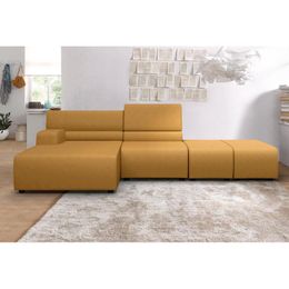 Egoitaliano Ecksofa &raquo;Babouche, Designsofa mit au&szlig;ergew&ouml;hnlichem Sitzkomfort zum Wohlf&uuml;hlen&laquo; gelb Luxus-Micofaser Lederoptik (100% Polyester) ist ein neues 