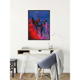 Komar Wandbild &raquo;Marvel Spider-Man Fight&laquo; Disney Set, 1 Stk. tlg. 50 x 70 cm (Breite x H&ouml;he) - Kinderzimmer, Dekoration blau Vlies