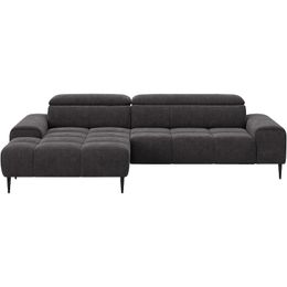 COTTA Ecksofa &raquo;Theo L-Form, B: 290 cm&laquo; mit Kopfteilverstellung, optional Sitztiefenverstellung 100% Polyester (PES)